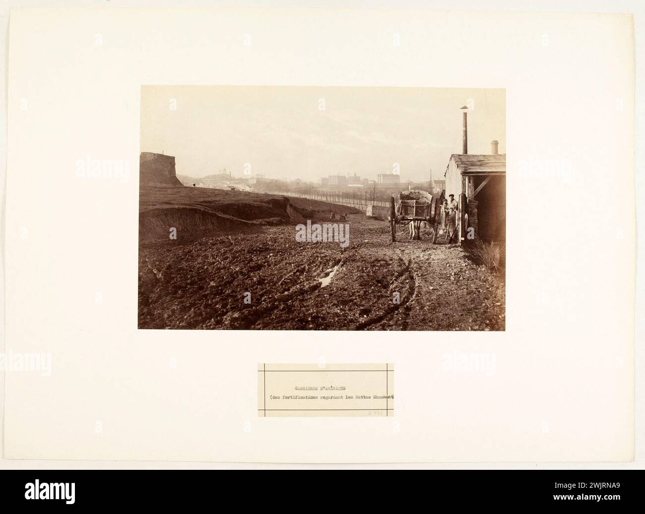 America's quarries, view of the fortifications to the Chaumont mounds ...