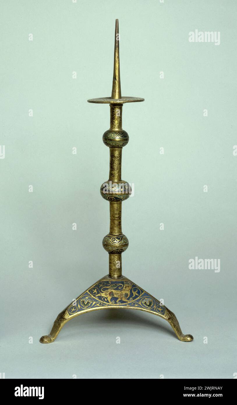 Candlestick forming a pair. 13th century. Museum of Fine Arts of the ...