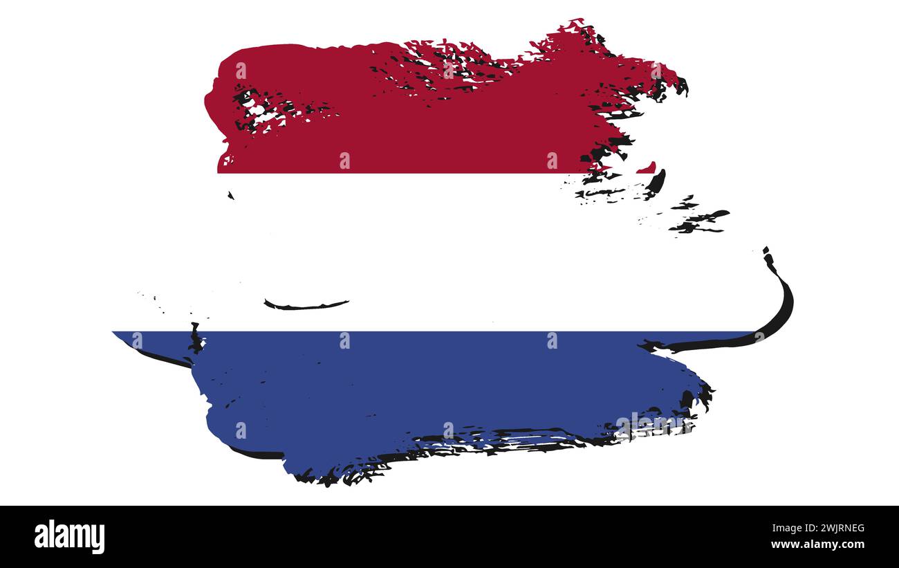 art illustration design concept symbol flag sign nation of netherland ...