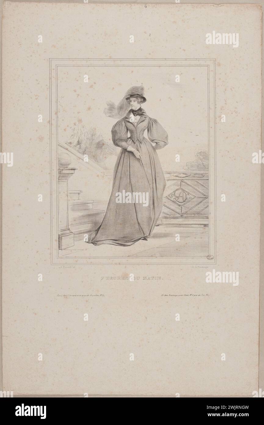 Achille Devéria (1800-1857), French engraver and Antoine Adolphe ...