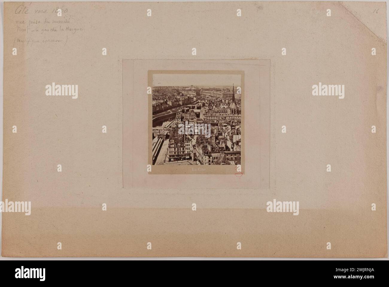 Anonymous. Cited around 1860 / View of the market / Nine - on the left ...