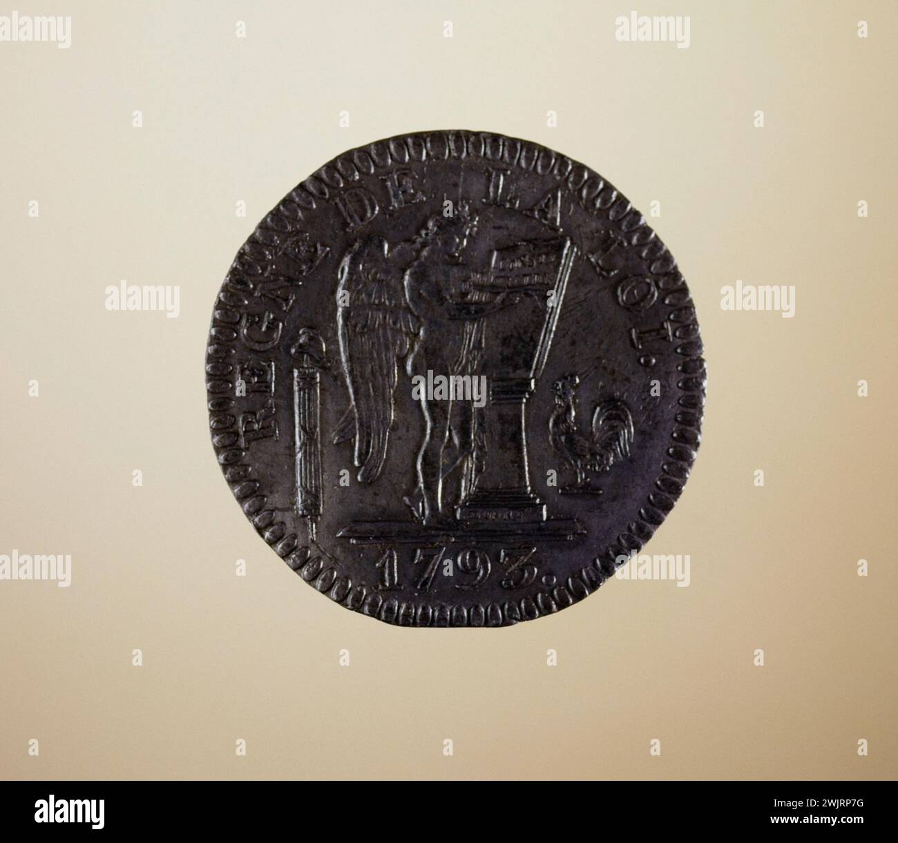 Augustin Dupré (1748-1833). Final test for 24 pounds play (right), 1793 ...