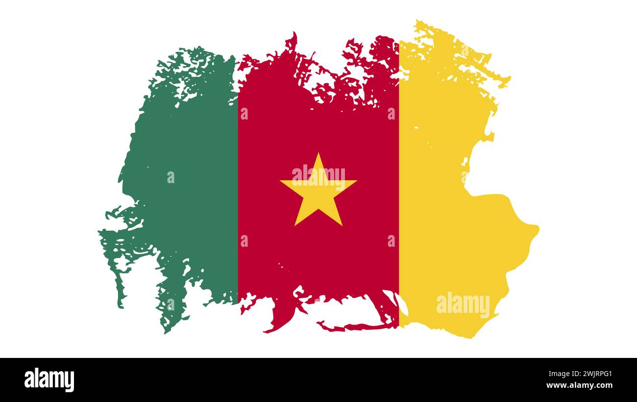 art illustration design concept symbol flag sign nation of cameroon ...