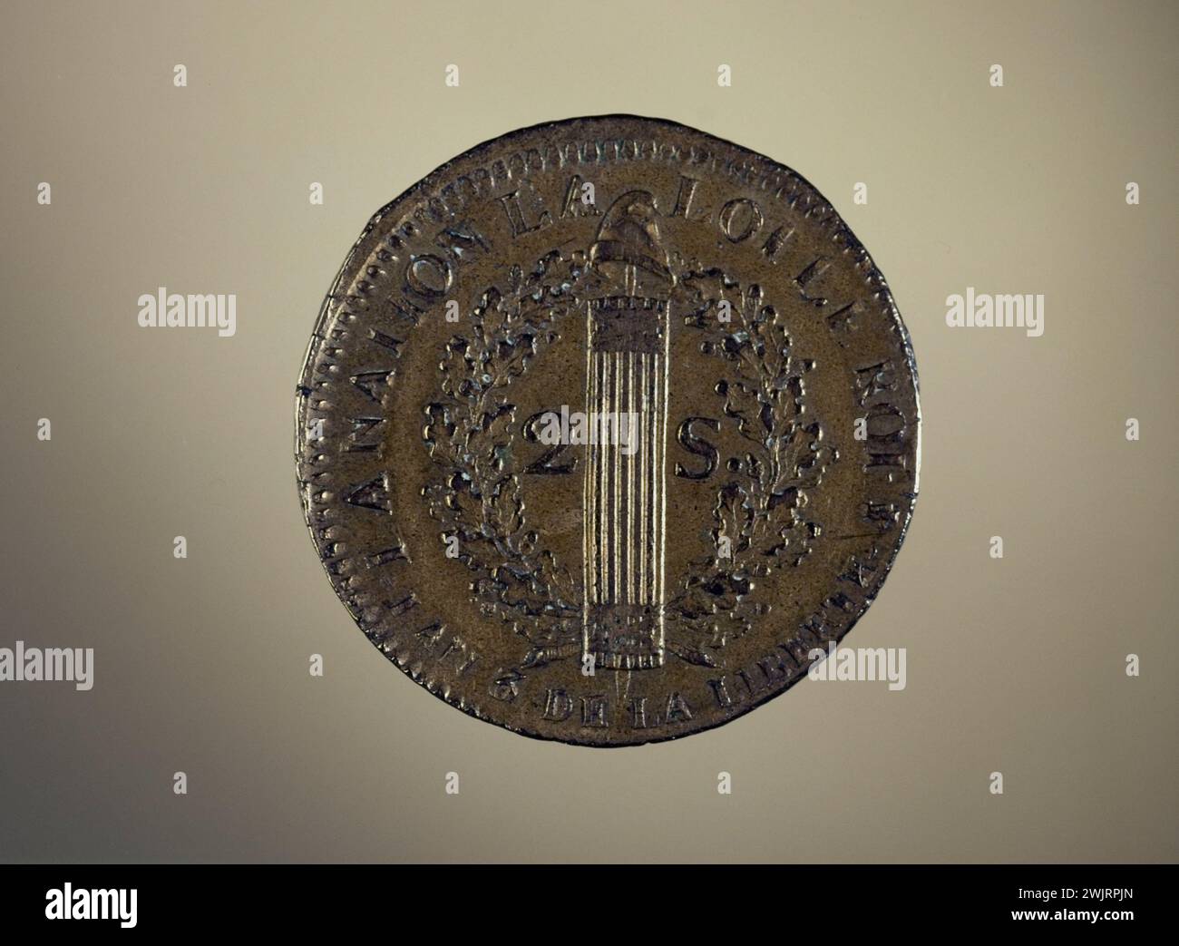 Augustin Dupré (1748-1833). Part of 2 floors, 1791 (reverse). Copper ...