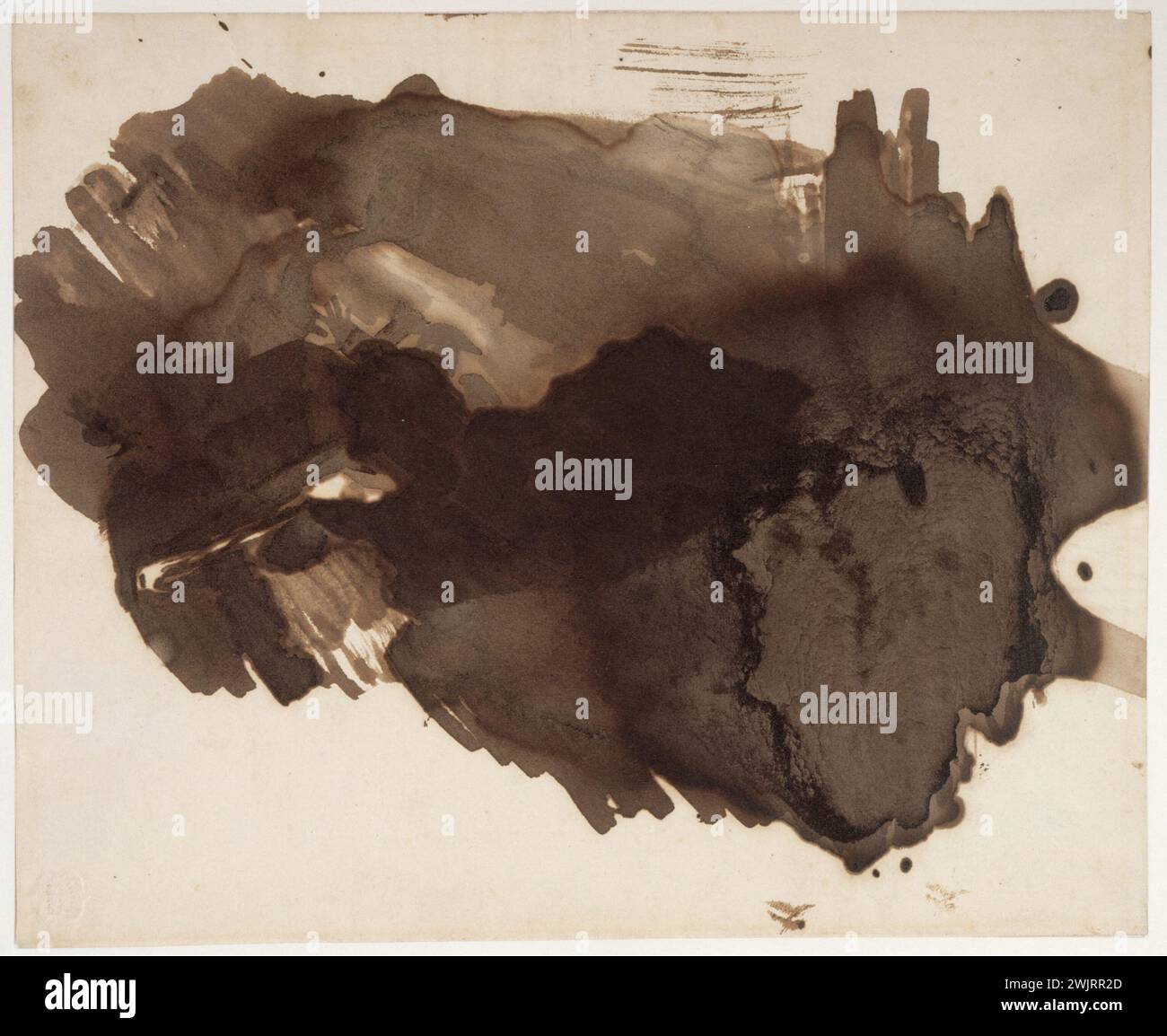 Victor Hugo (1802-1885). "Castle on a hill". The opinion. Paris, house ...