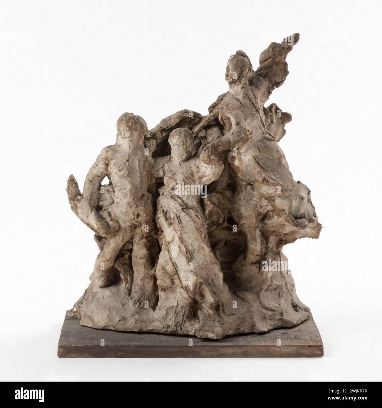 Alexandre Falguière (1831-1900). Freedom, Equality, Fraternity. Tinted ...