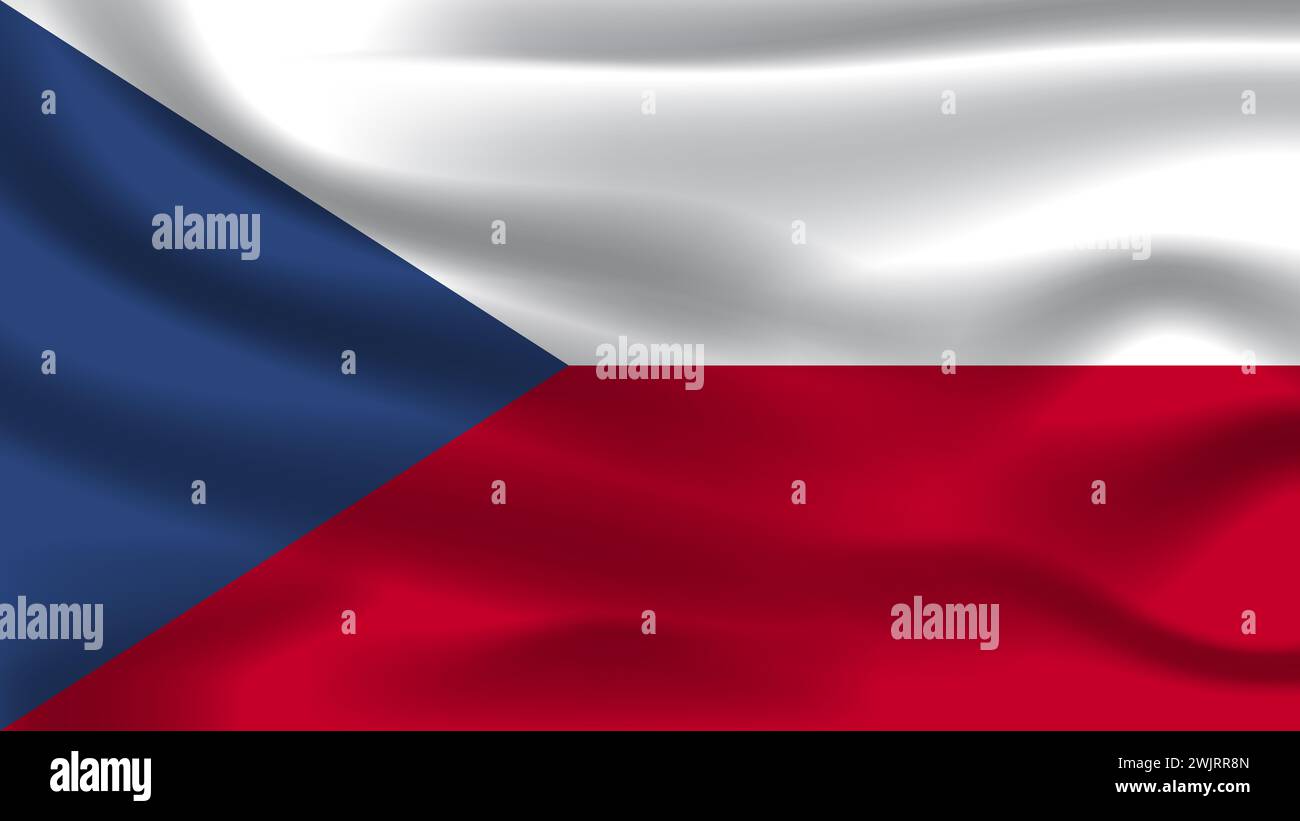 nation flag symbol of czech Stock Photo - Alamy