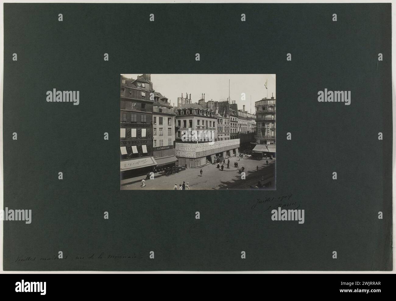 Old houses on rue de la Monnaie, Paris (1 arr.). Photograph by Jean ...