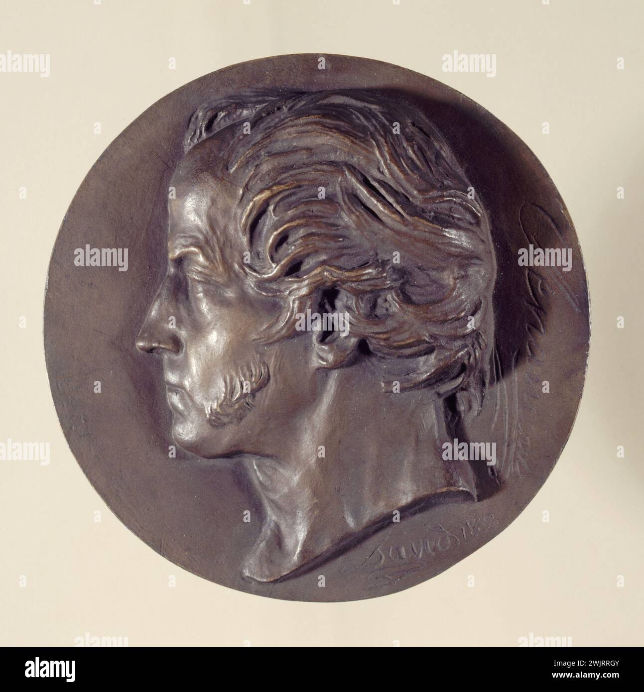 Pierre Jean David d'Angers (1788-1856). "Etienne Pivert de Senancour ...