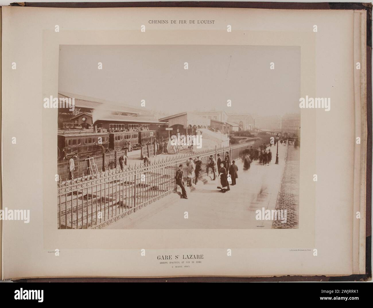 Saint-Lazare station. Group of Auteuil and rue de Rome. Paris (VIIIth ...