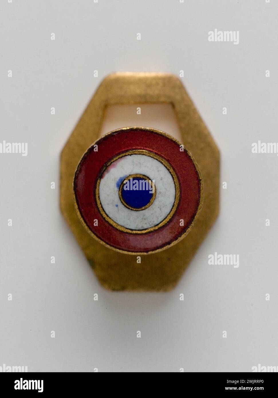 War 1939-1945. French tricolor cockade buttonhole badge. Enamelled ...