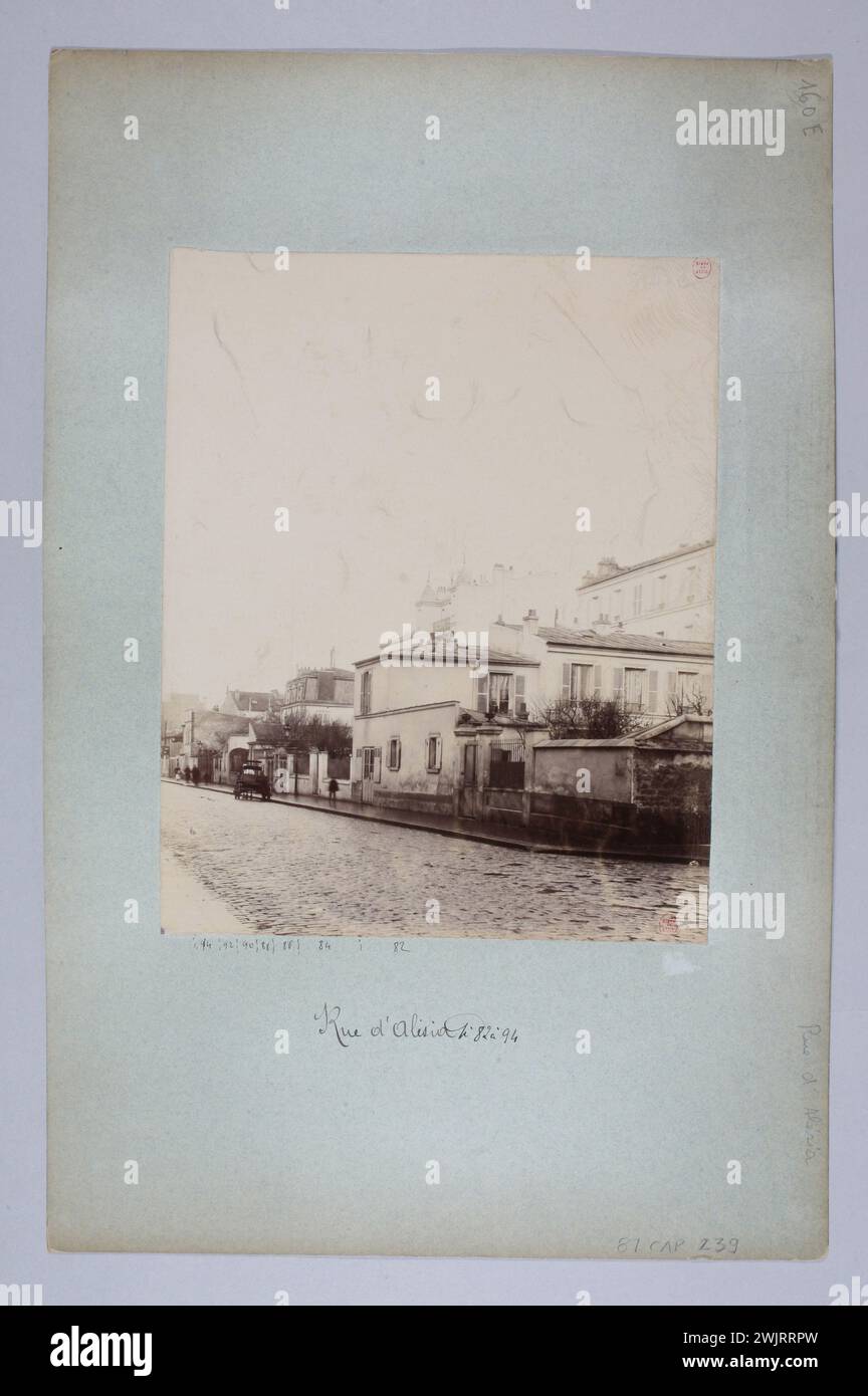 Anonymous, 82 to 94 rue d'Alésia. 14th arrondissement, Paris. (Dummy ...