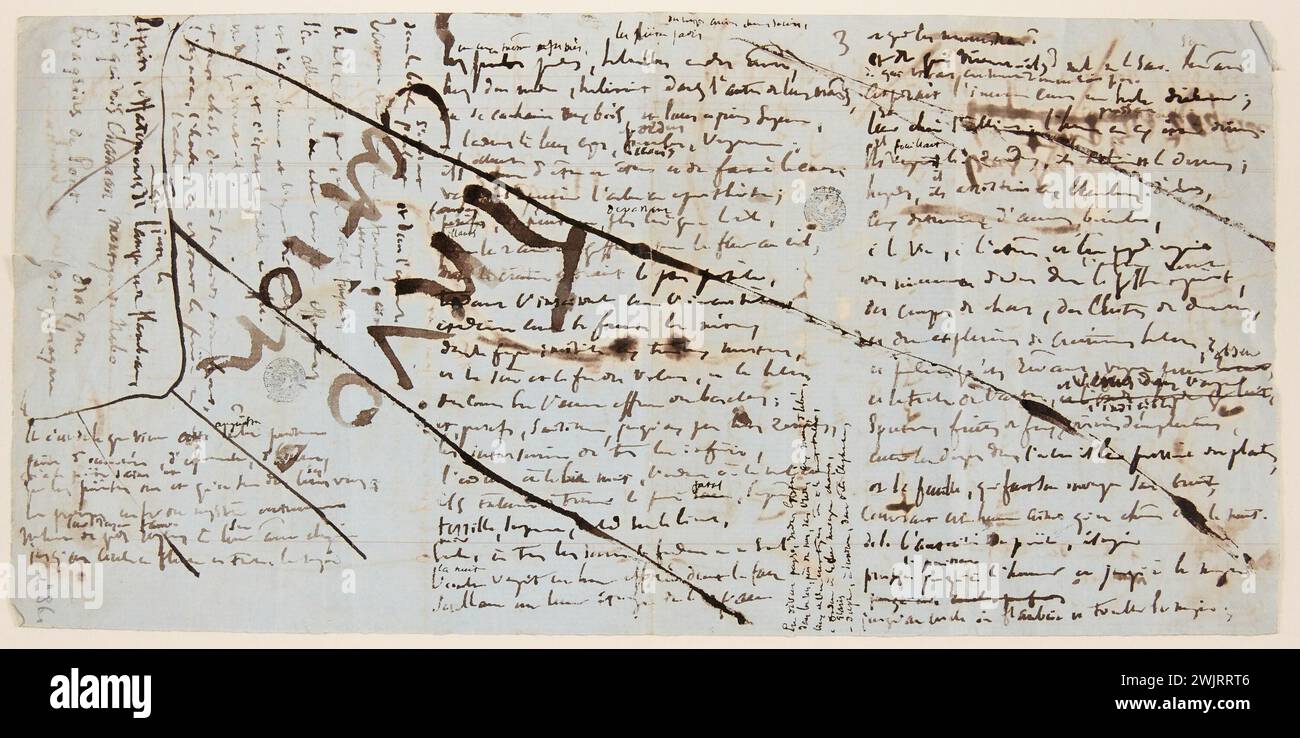 Hugo, Victor (N.1802-02-26-D.1885-05-22), Cotau de Dieu, the threshold ...