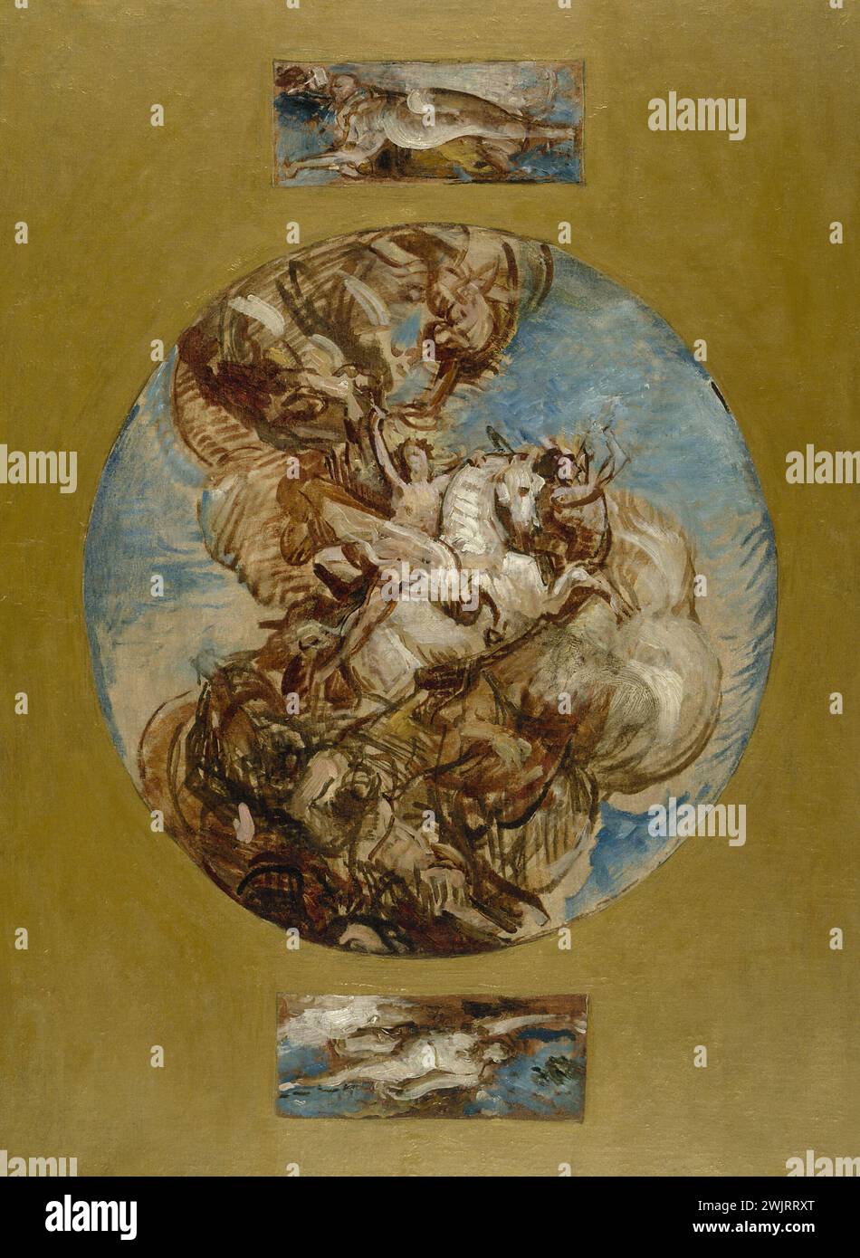 Léon Bonnat (1833-1922). "The glorification of art". Sketch for the ...