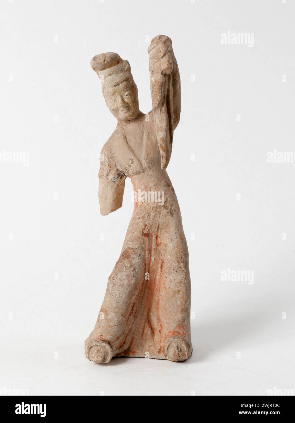Mingqi: Dancer ". Terracotta, traces of polychromy. Tang dynasty (618 ...
