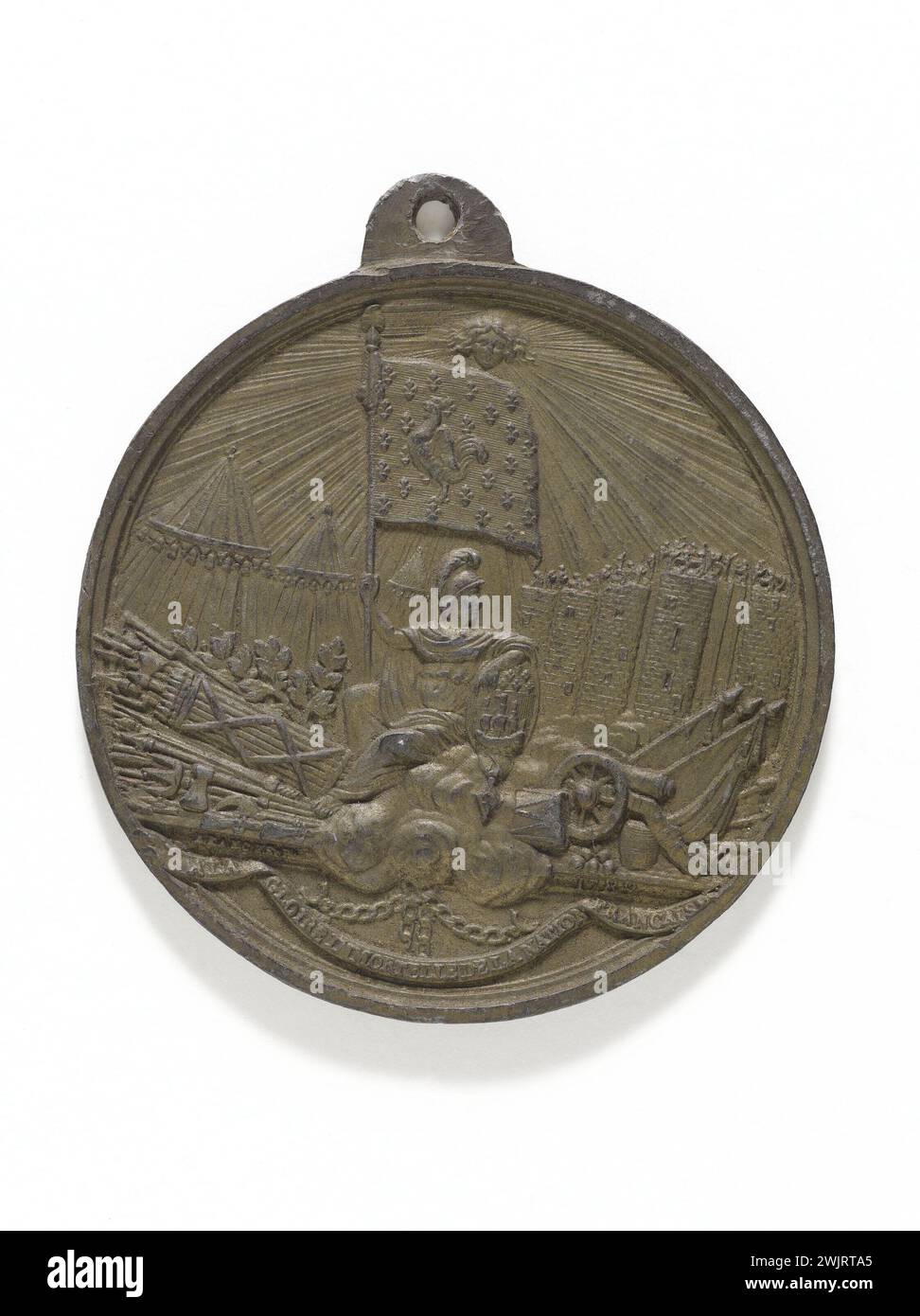 Branch. "Demolition of the Bastille". Tin. 1789. Paris, Carnavalet ...