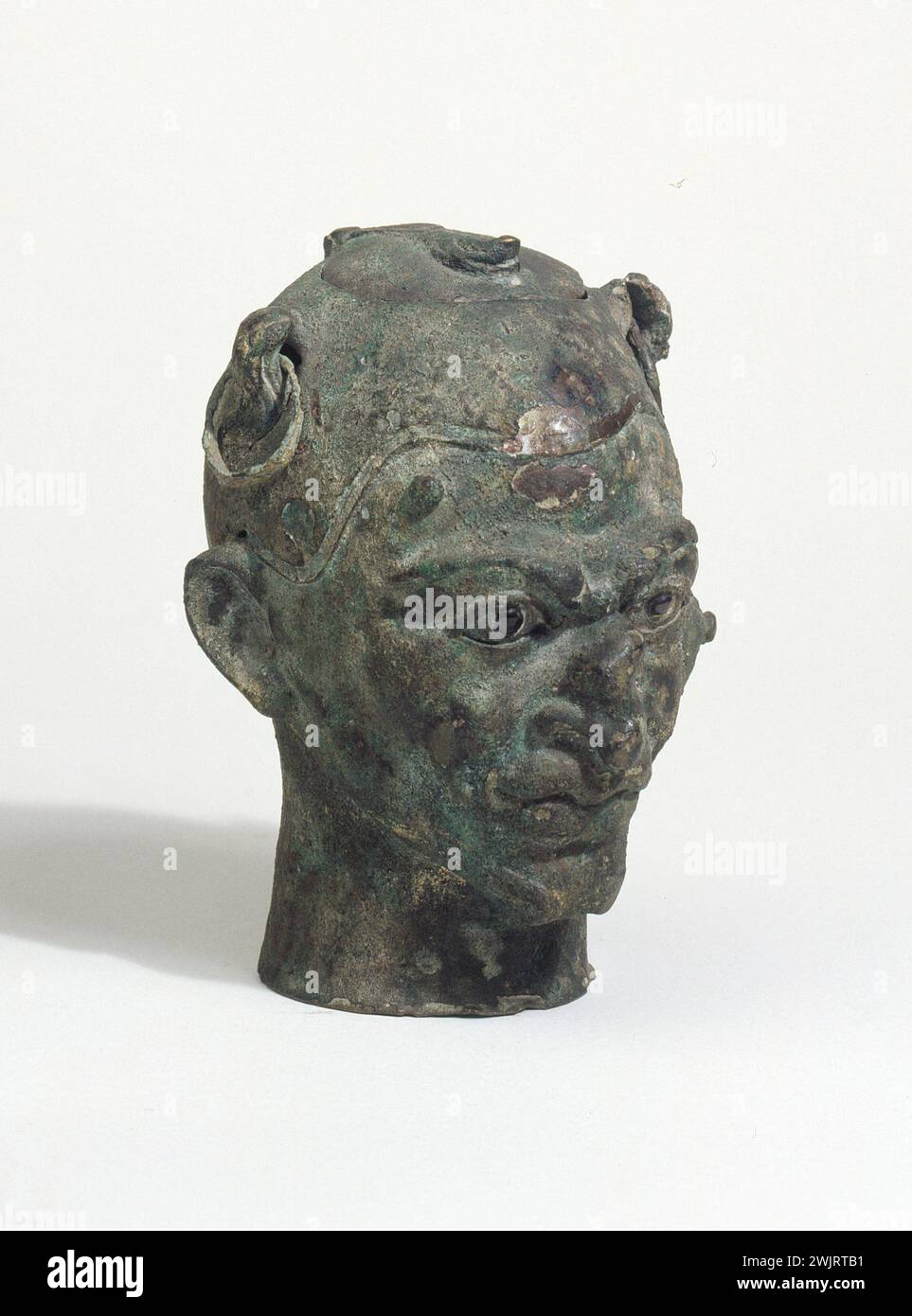 Balsamaire in the shape of a grotesque head ". 2nd-sixth centuries ...