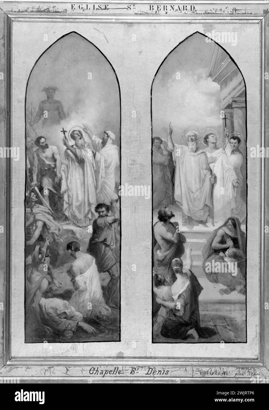 Eglise saint bernard Black and White Stock Photos & Images - Alamy