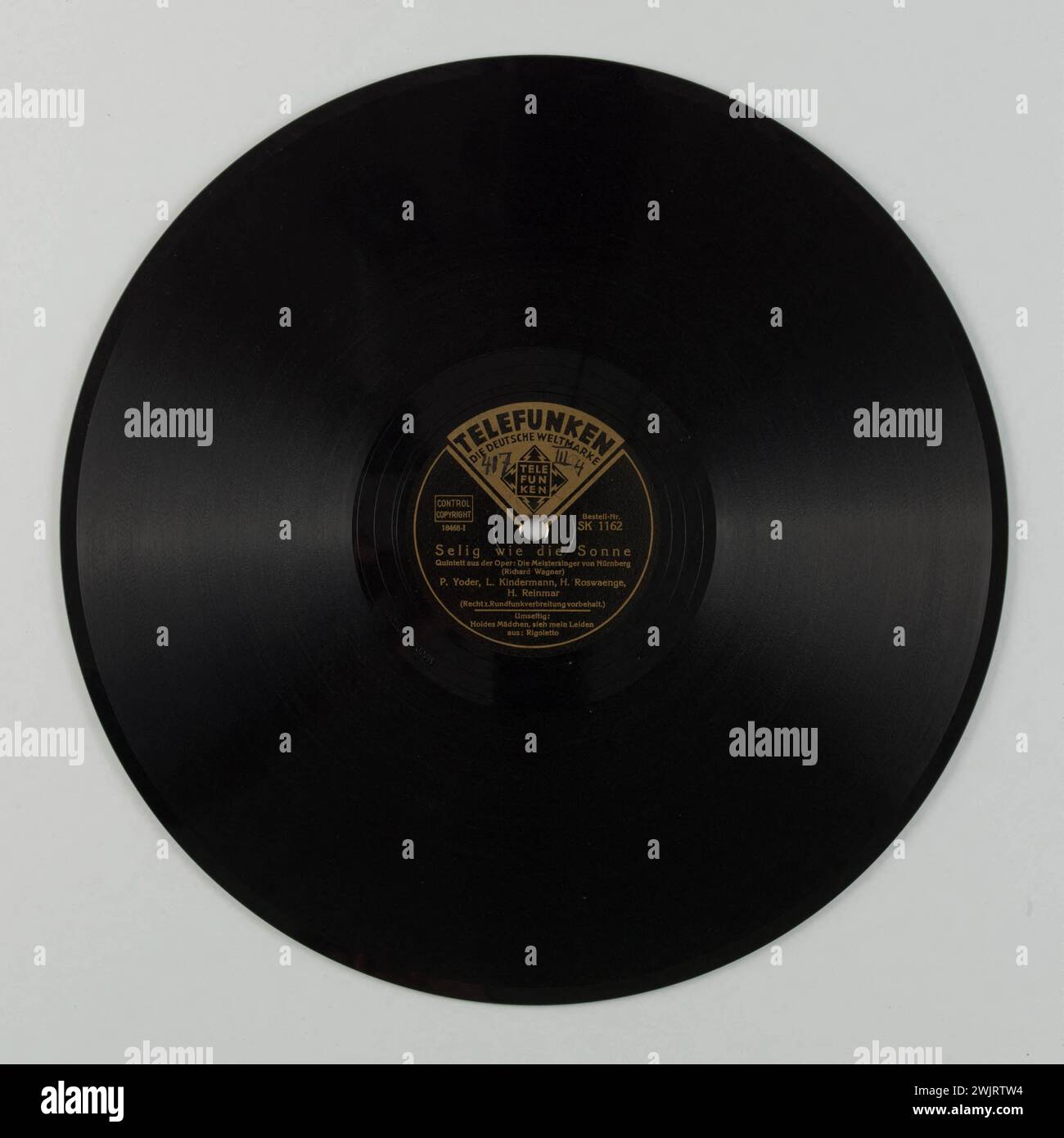 Verdi and Wagner disc. Telefunken label. General Leclerc Museum of ...