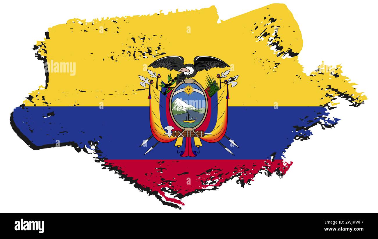 art illustration design concept symbol flag sign nation of ecuador ...