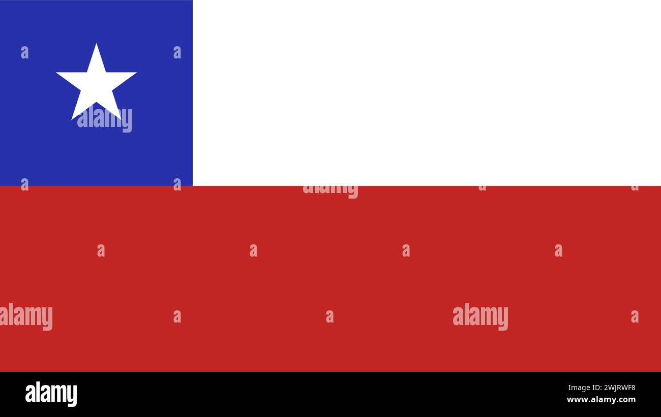 art illustration design concept symbol flag sign nation of chile Stock ...