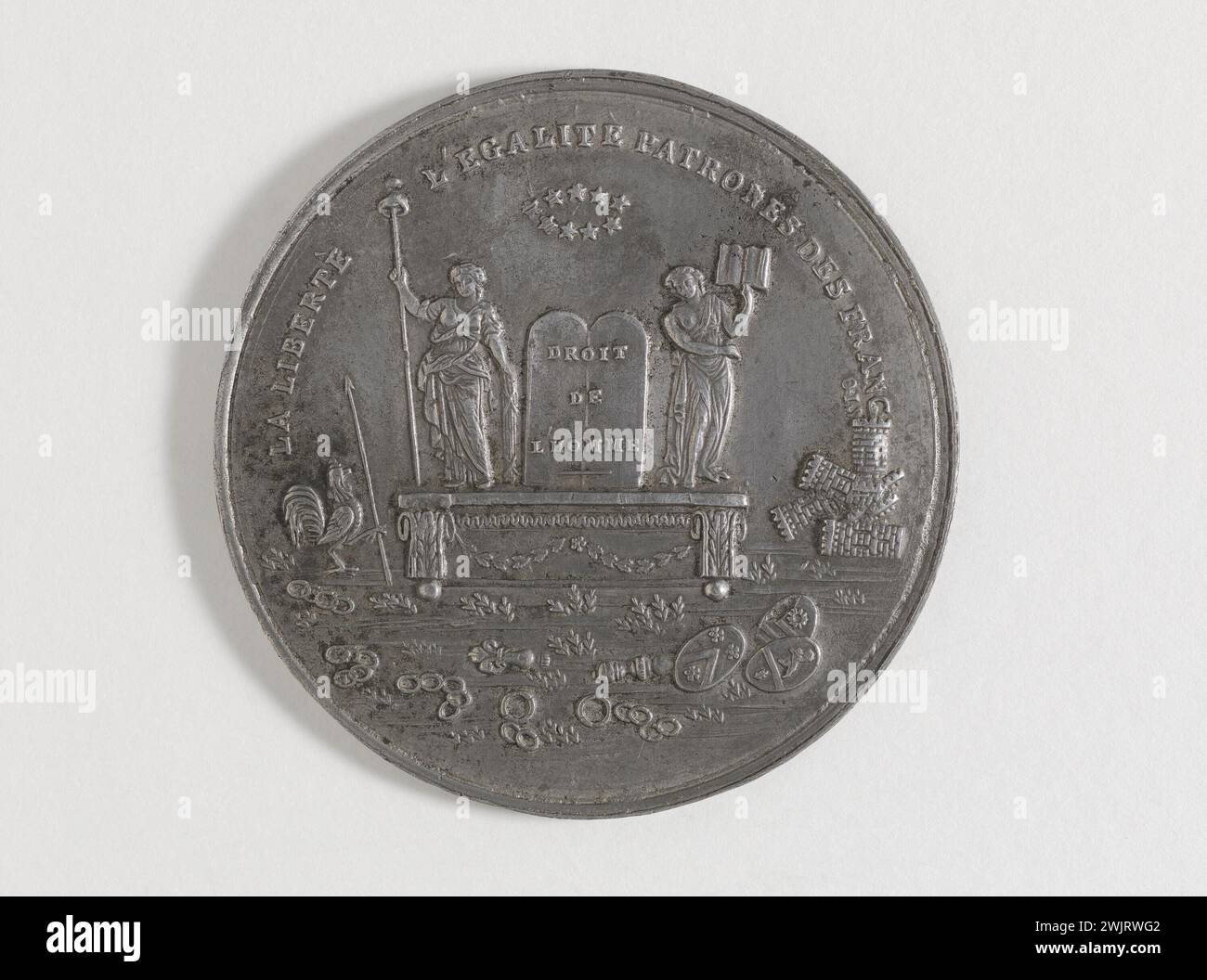 Human Rights ". Etain. 1792. Paris, Carnavalet museum. Law altar where ...