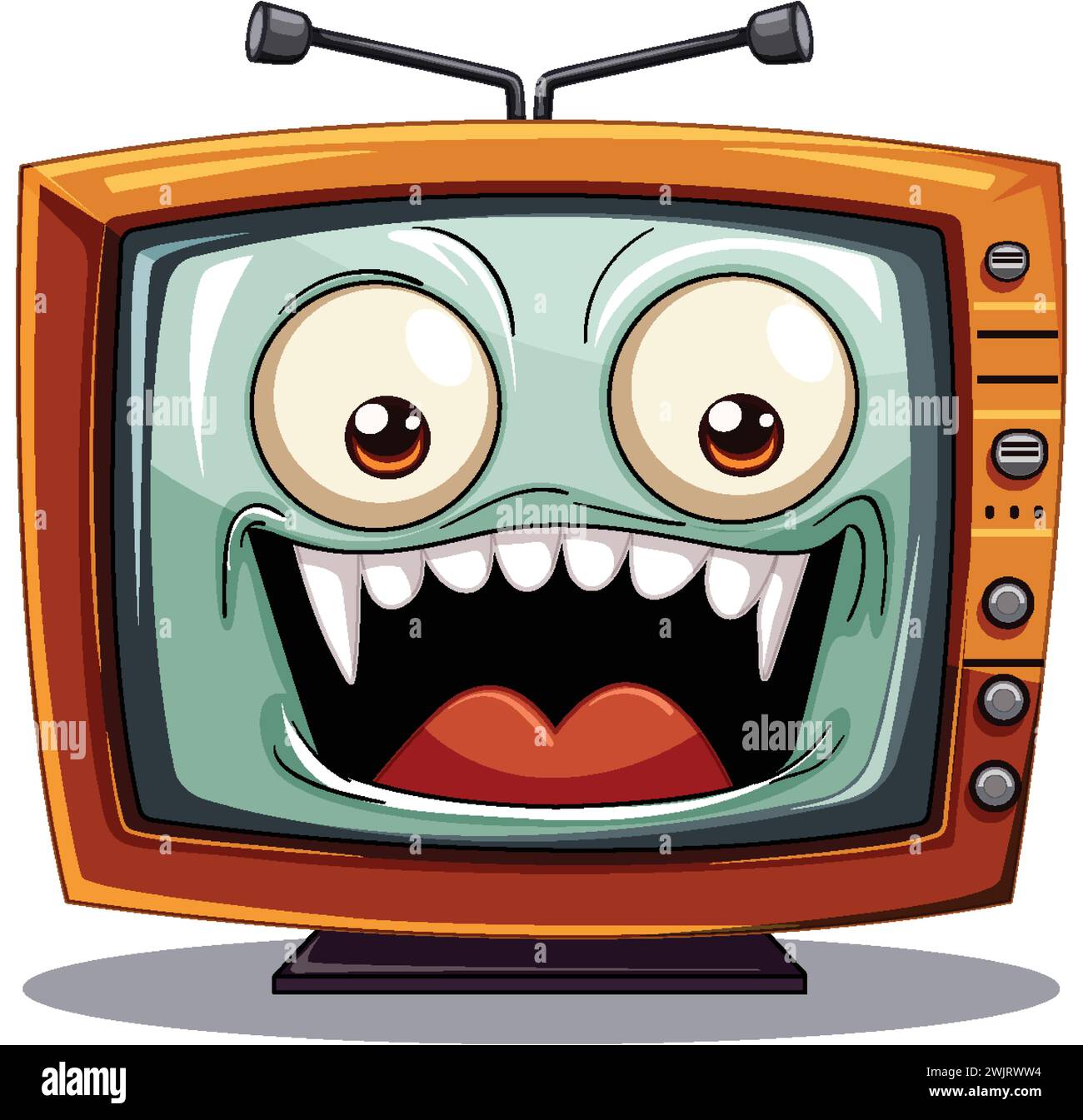 Animated television Stock Vector Images - Alamy