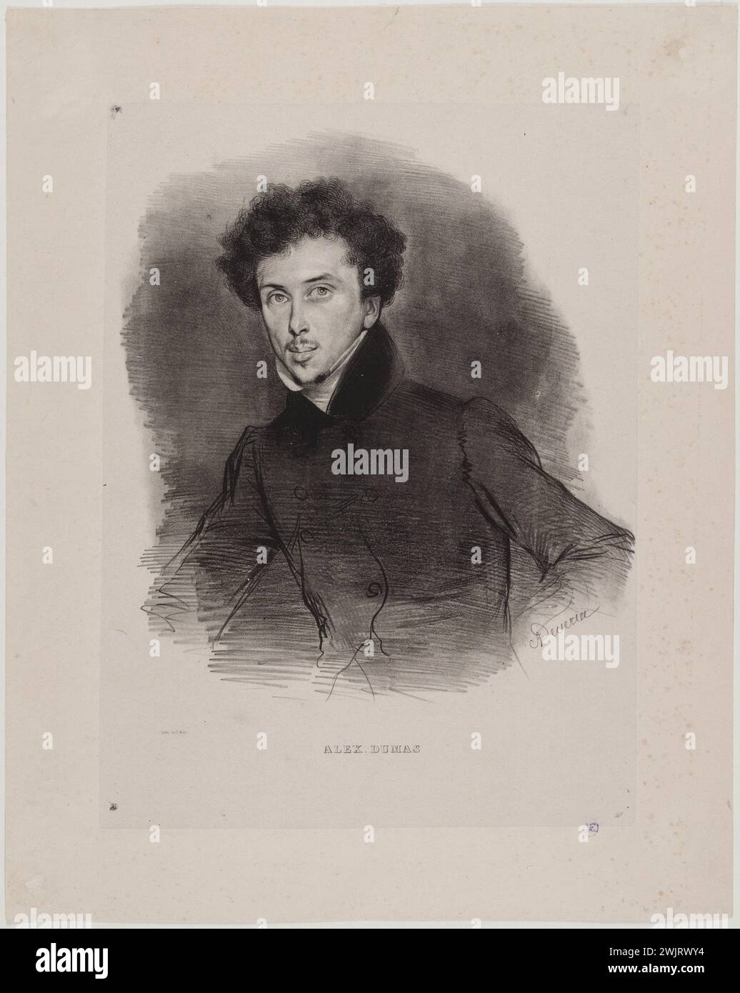 Achille Devéria (1800-1857), French engraver, and Charles-Etienne ...