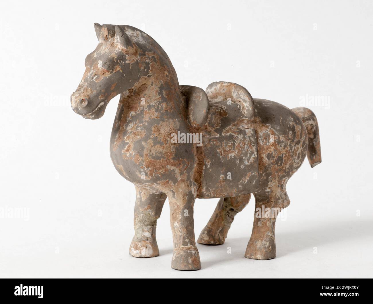 Mingqi: Horse ". Terracotta, traces of coating. Three kingdoms (220-265 ...