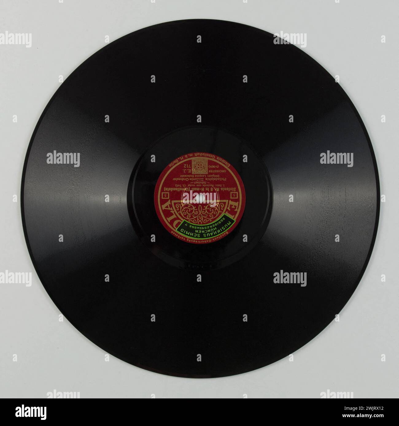 Schubert disc. Electrola label. General Leclerc Museum of Hauteclocque ...
