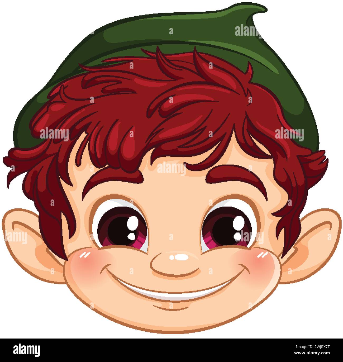 Cartoon illustration of a happy young elf Stock Vector Image & Art - Alamy