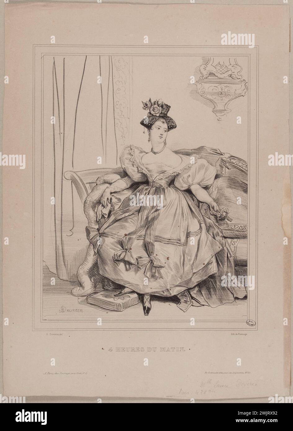 Achille Devéria (1800-1857), French engraver and Antoine Adolphe ...