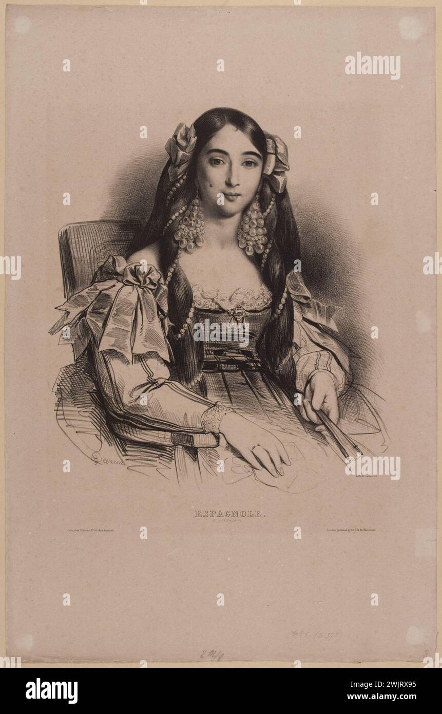 Achille Devéria 1800 1857 French Engraver And Rose Joseph Lemercier