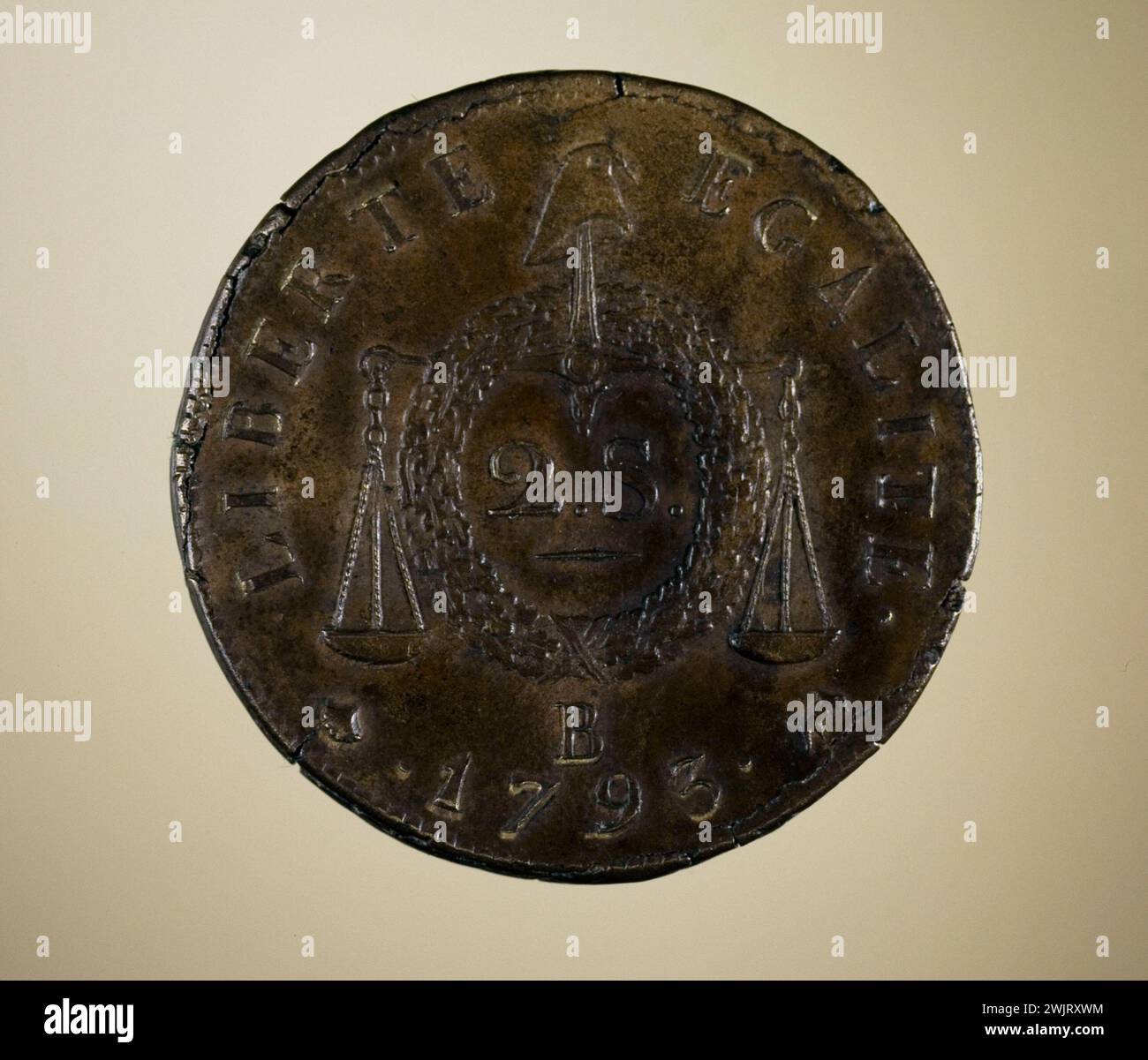 Augustin Dupré (1748-1833). Part of 2 floors in the scales, 1793 ...