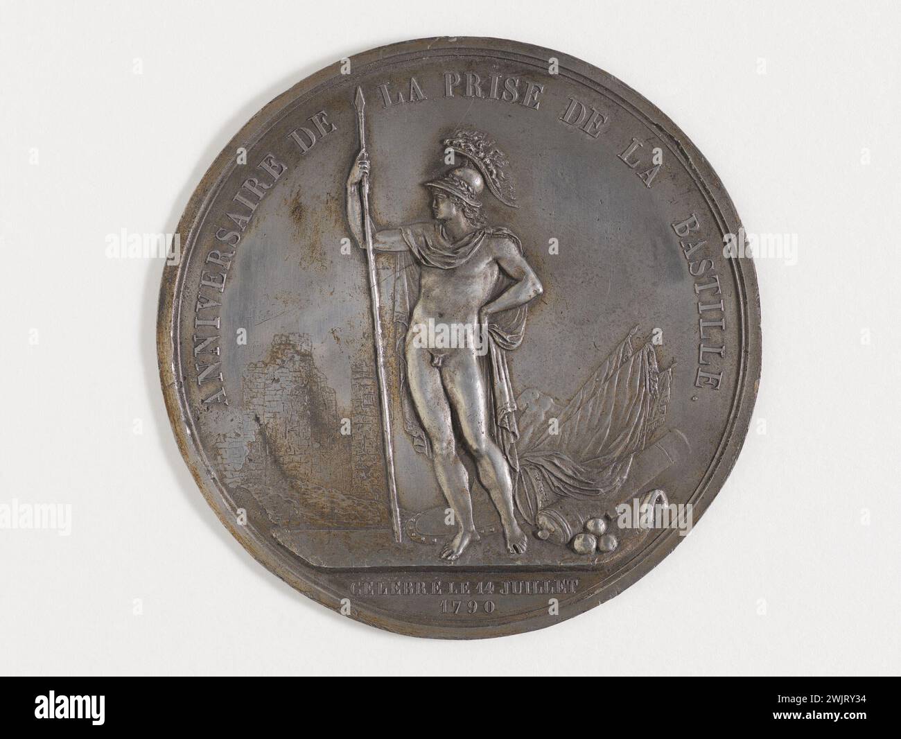 Bertrand Andrieu (1761-1822). "Anniversary of taking the Bastille". Tin ...