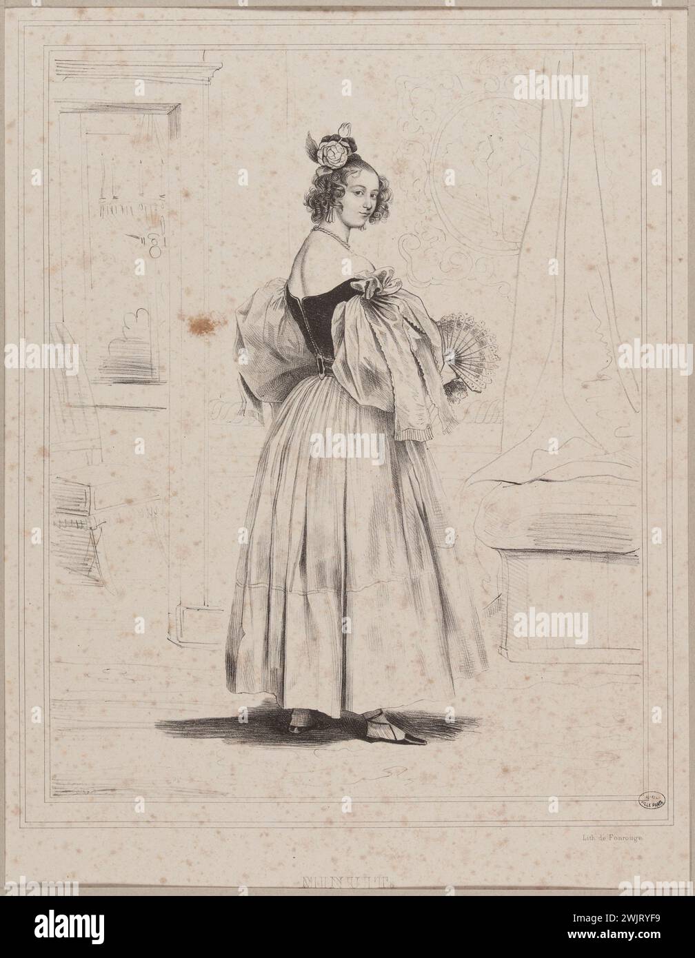 Achille Devéria 1800 1857 French Engraver And Antoine Adolphe