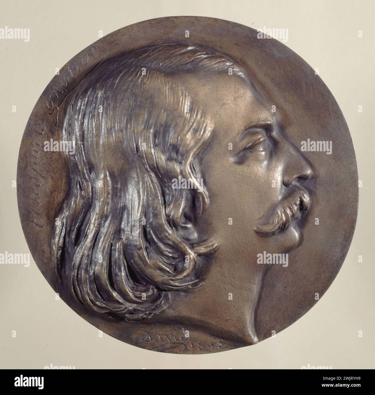 Pierre-Jean David d'Angers (1788-1856). "Théophile Gautier, 1846 ...