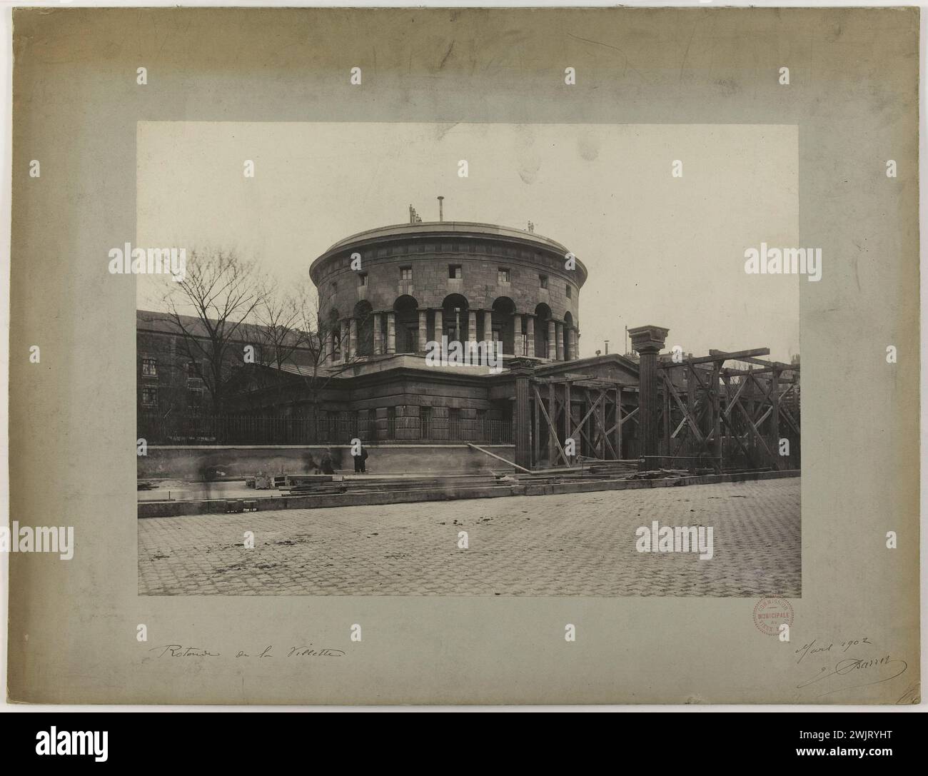 View of the Rotonde de la Villette, Paris (19th arr.). Photograph by ...