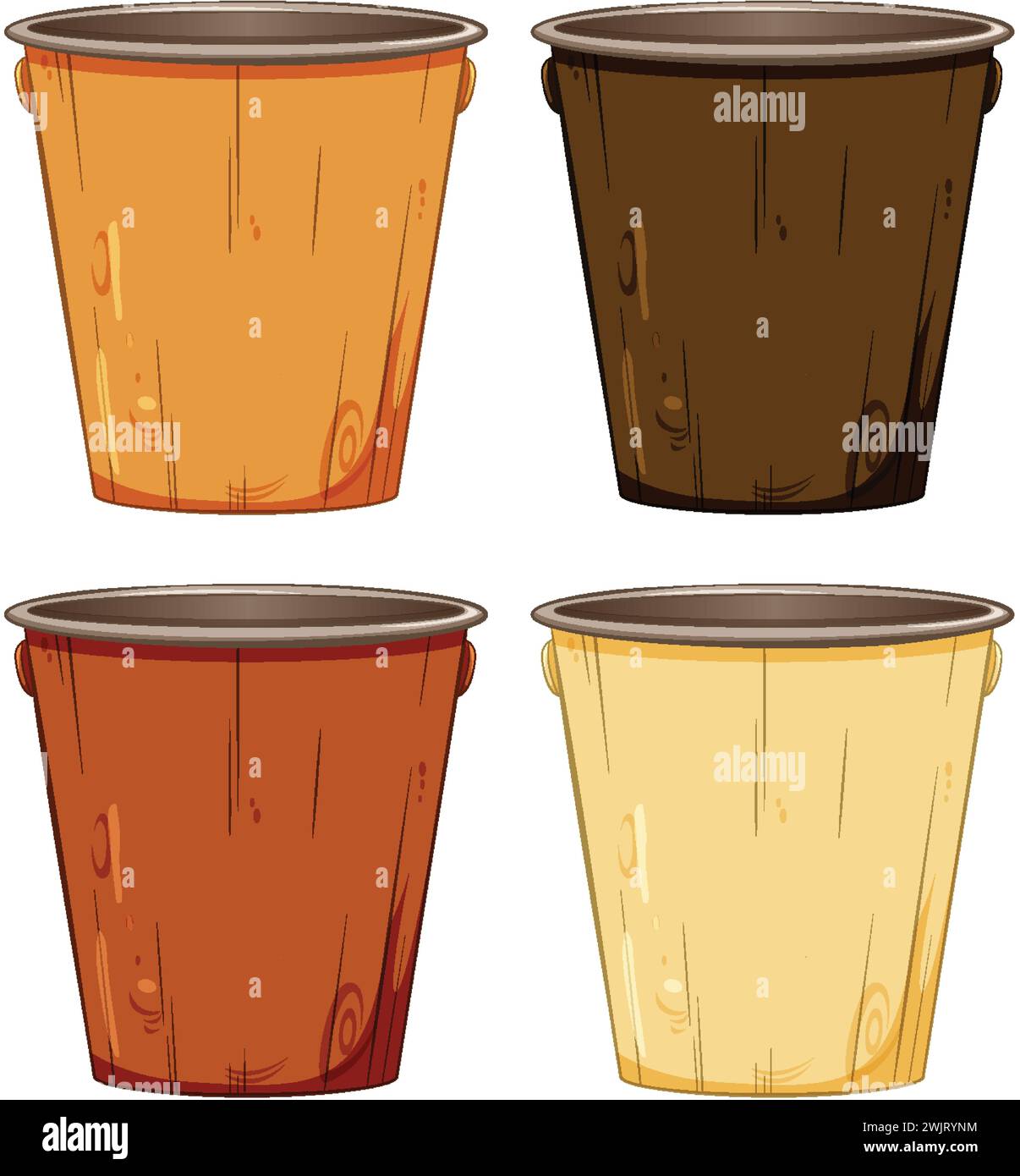 Multiple buckets Stock Vector Images - Alamy