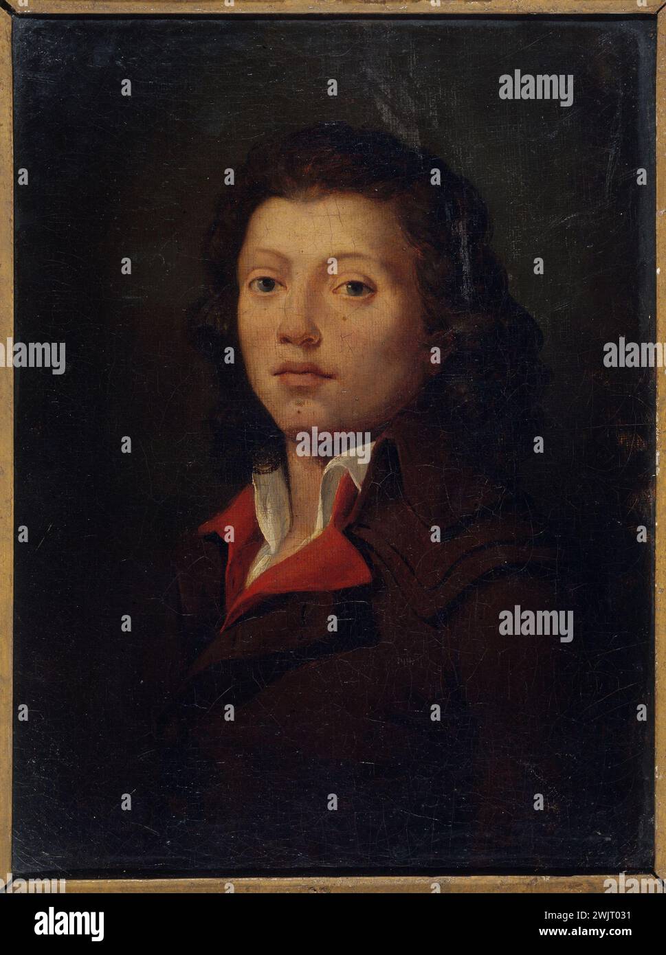 Portrait of a young man revolutionary era ". Oil on canvas. Paris ...