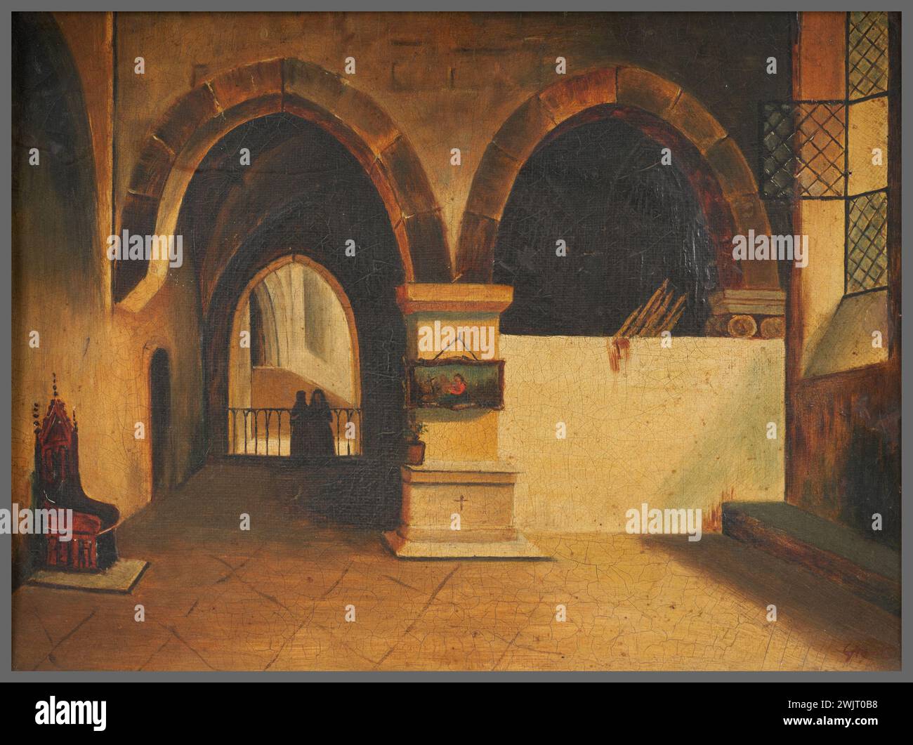 Anonymous, the convent (main title). Oil on canvas. Petit Palais ...