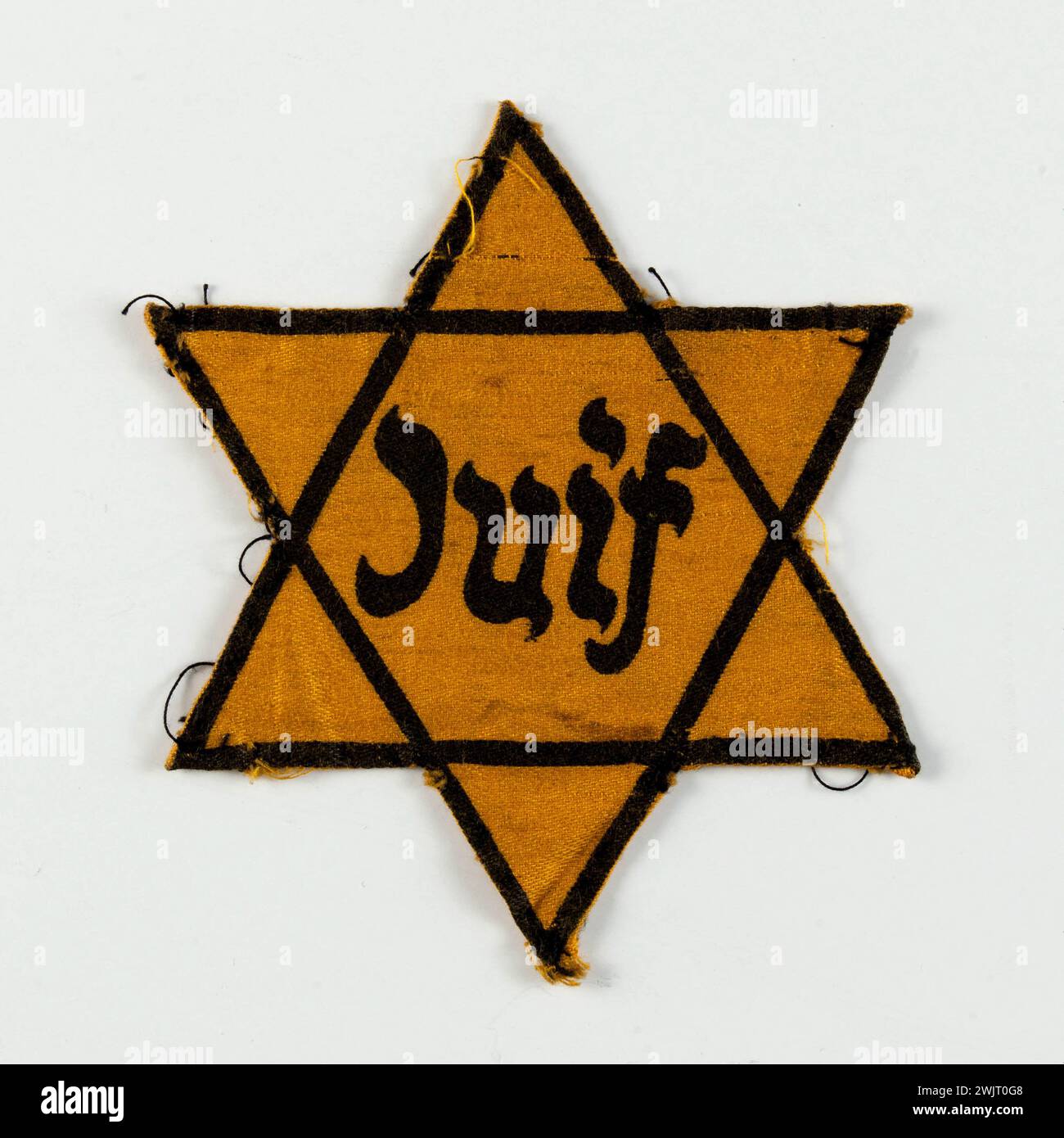 Anonymous. Yellow star. Fabric, ink. 1942-1945. General Leclerc Museum ...