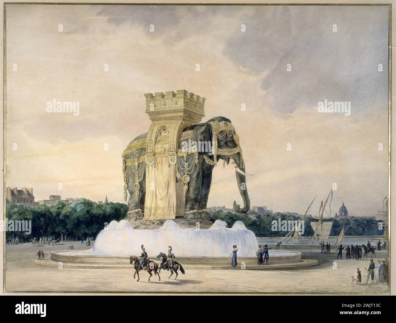 Jean-Antoine Le Chevalier Alavoine (1776-1834). "Project of the ...