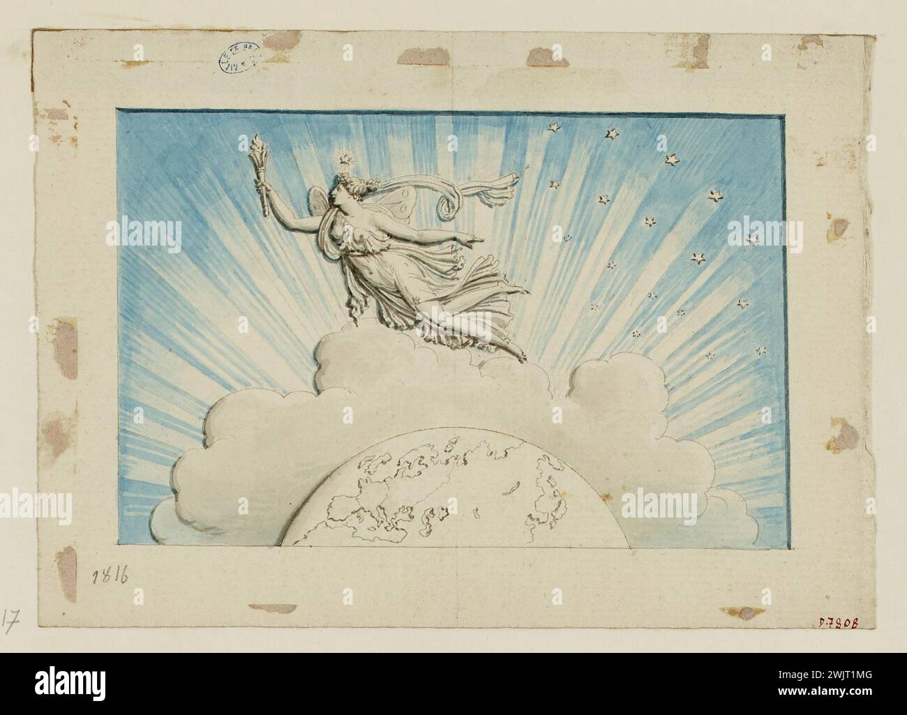 Lesueur, Jacques-Philippe (n.1757-D.1830-12-04), allegorical figure ...