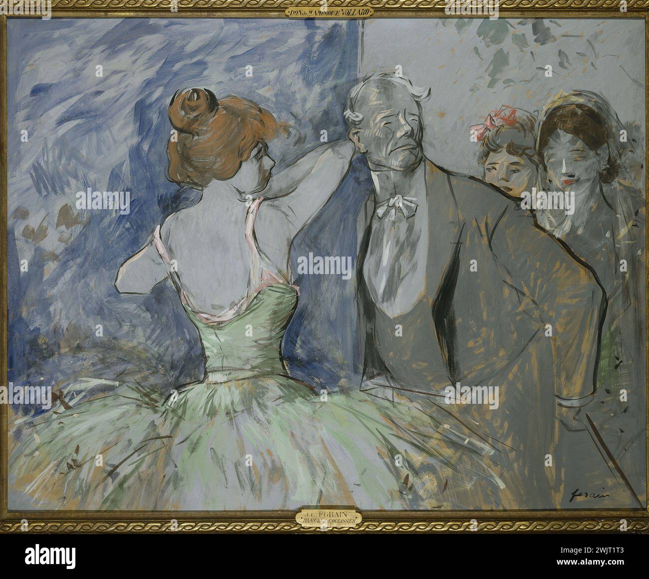 Jean-Louis Forain (1852-1931). "In the wings". Museum of Fine Arts of ...