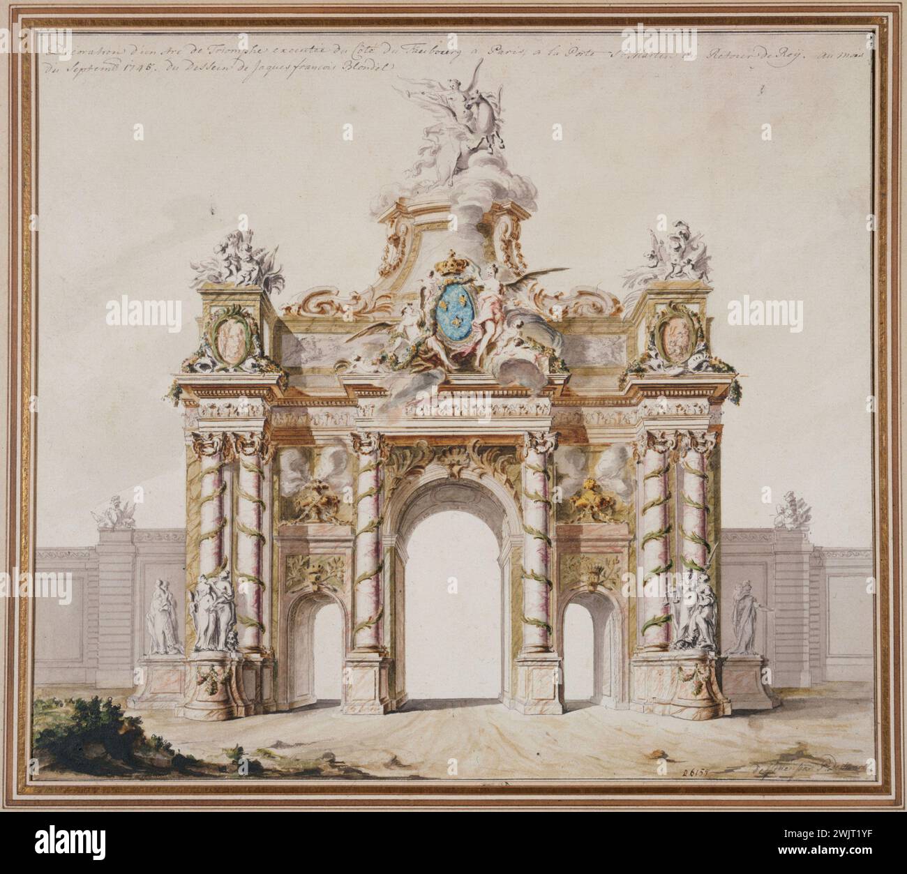 PIETER DE SWART. "Decoration of a triumphal arch at the Saint-Martin ...