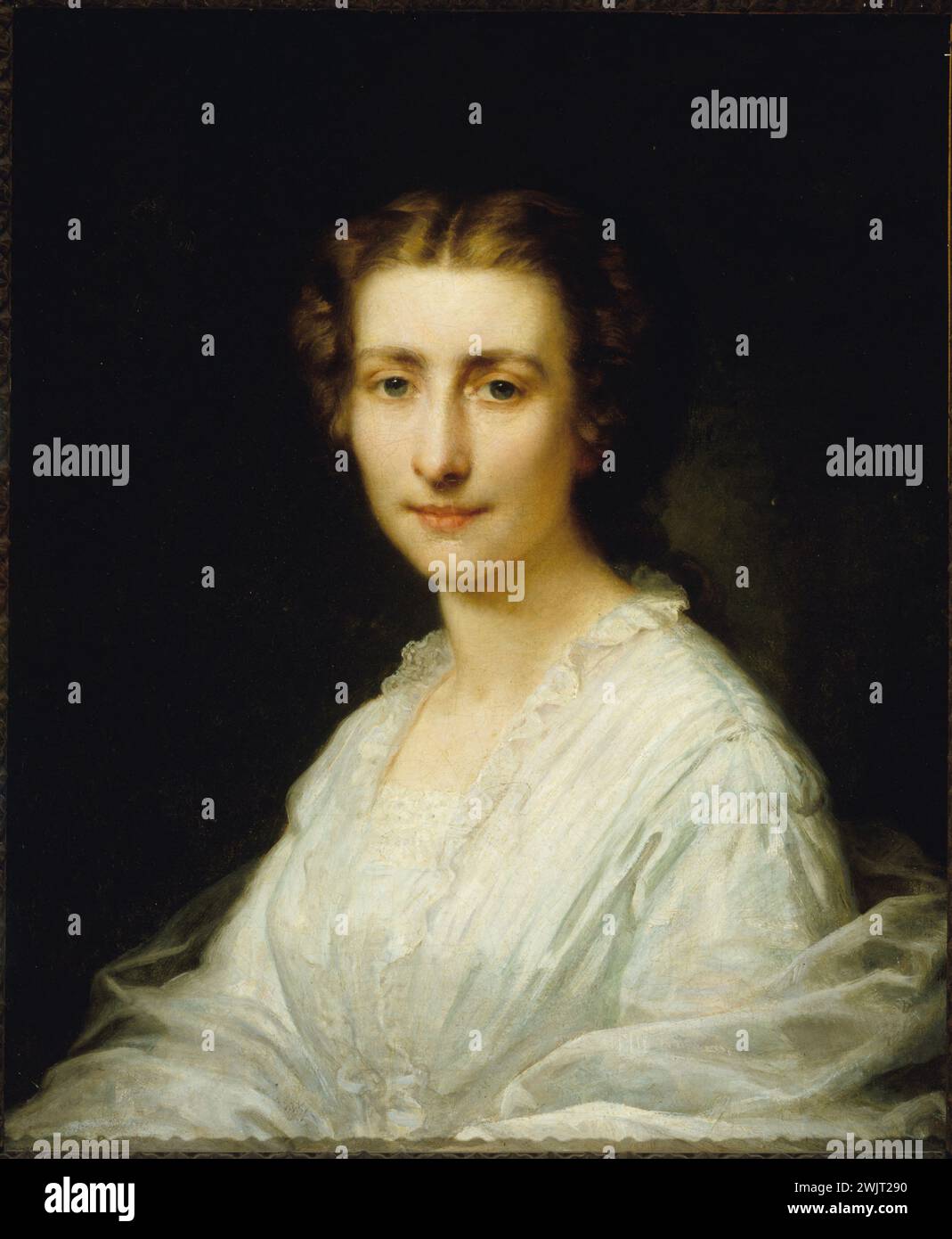 Léon Belly (1827-1877). "Blandine Ollivier née Liszt (1835-1862)". Oil ...