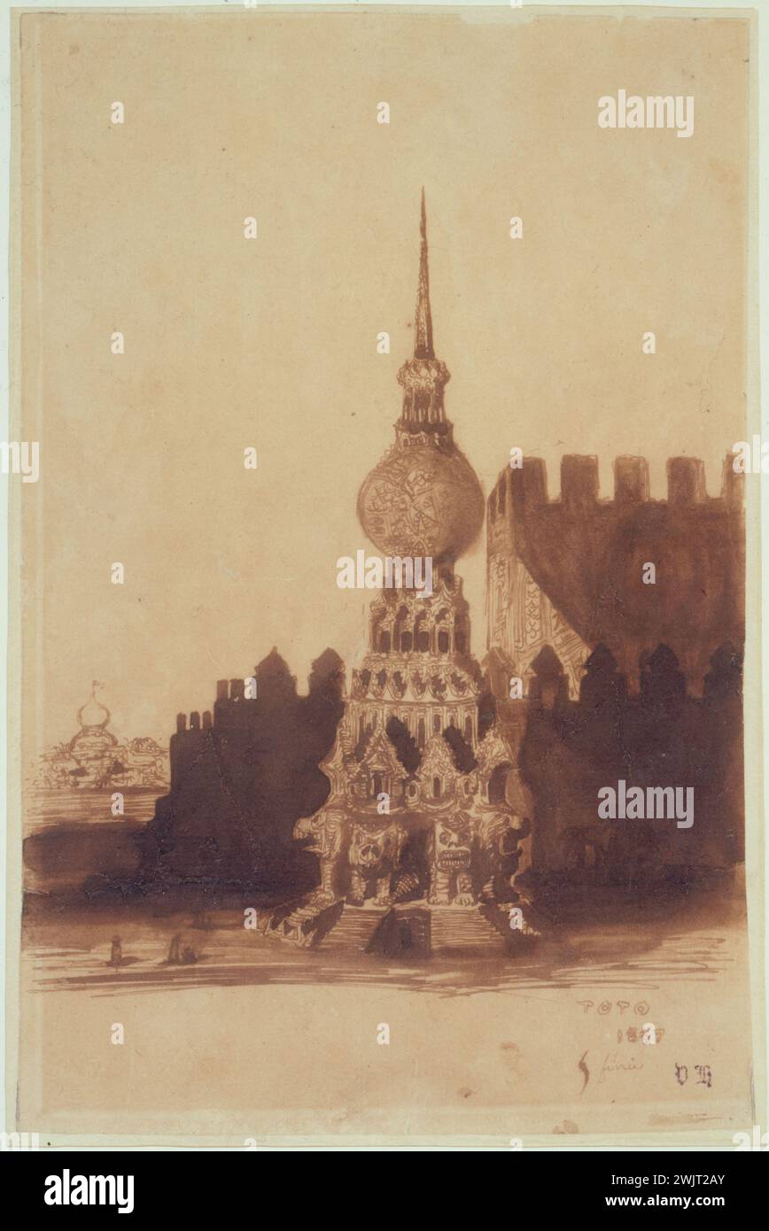 Victor Hugo (1802-1885). "Fantasy of the Orient". Paris, house of ...