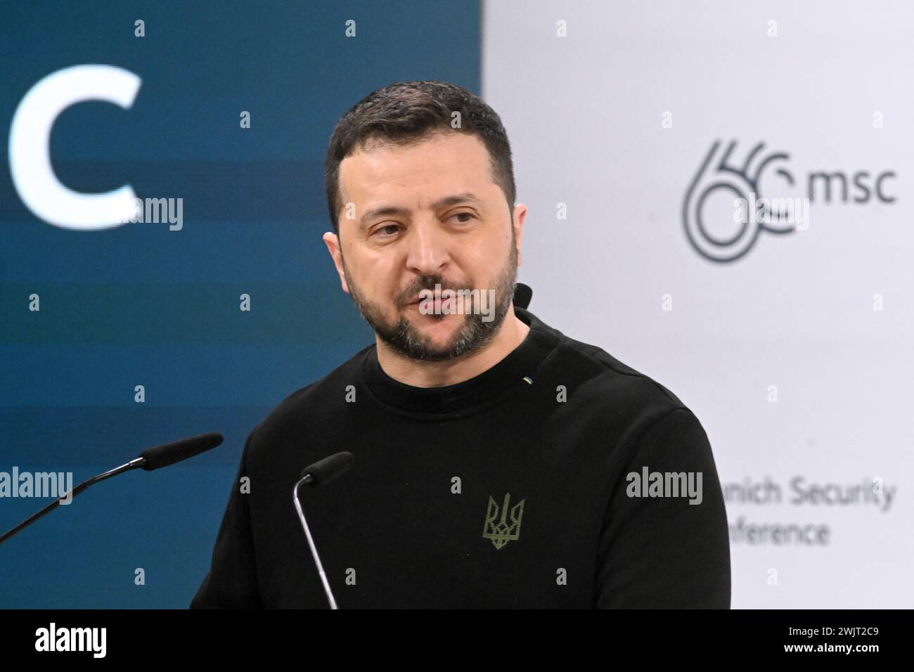 Munich, Germany. 17th Feb, 2024. Volodymyr Selensky, President of ...