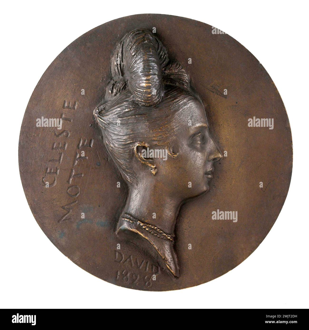 David d'Angers (1788-1856). Portrait of Céleste Motte, wife of Achilles ...